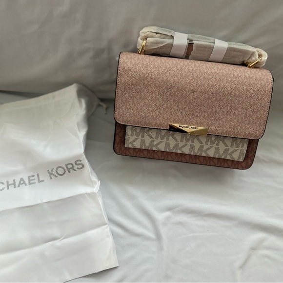 MICHAEL Michael Kors | Bags | Jade Large Tri Color Logo Crossbody Bag ...